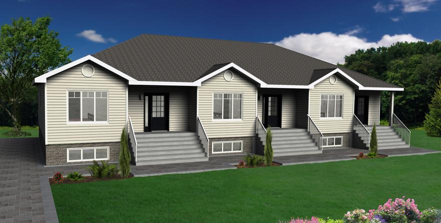 Triplex • Maison Nordique préfabriquer et usinée en Abitibi-Témiscamingue